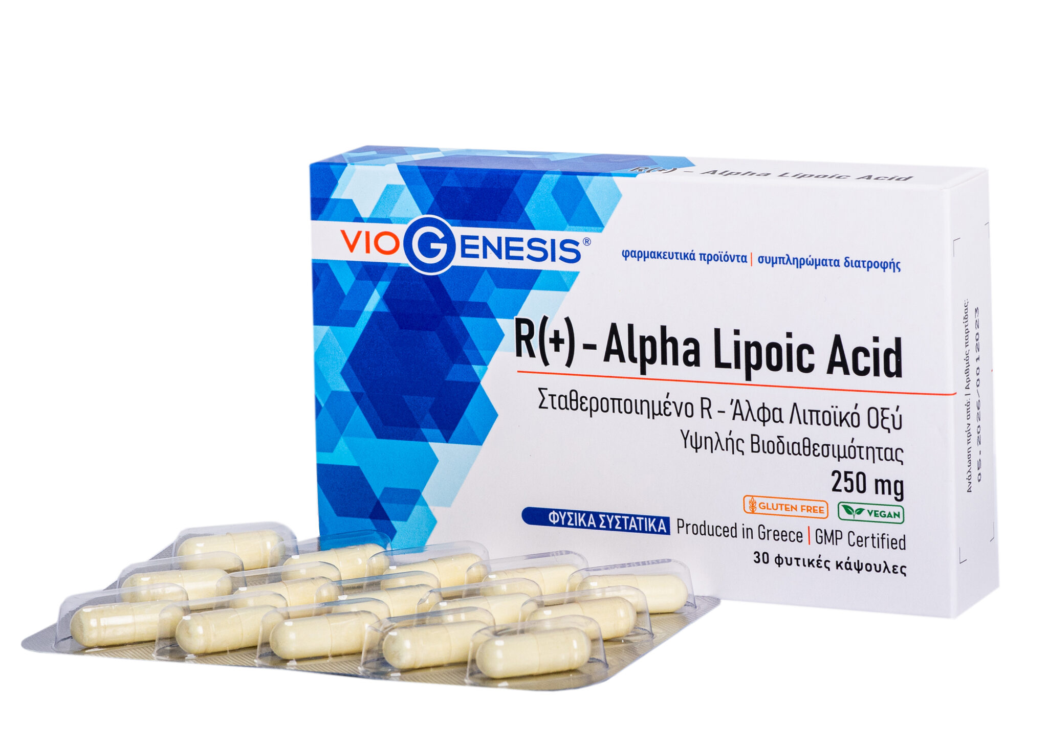 VioGenesis R(+) - Alpha Lipoic Acid 250 mg 30 caps - Viogenesis