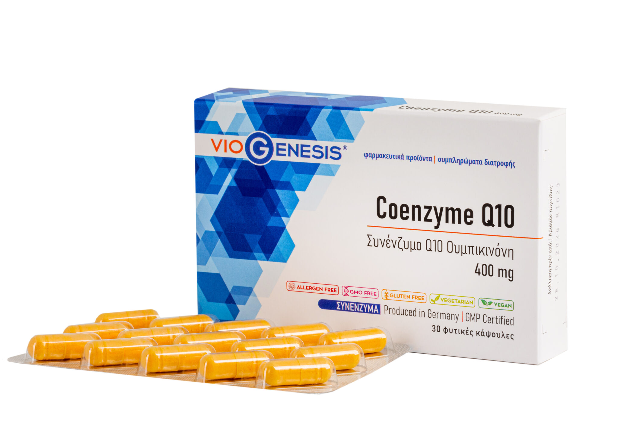 VioGenesis Coenzyme Q10 400 mg 30 caps - Viogenesis