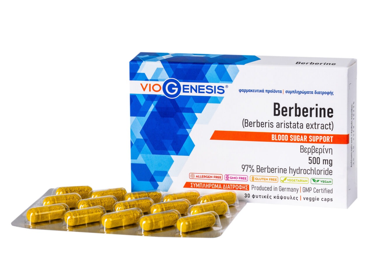VioGenesis Berberine 500 mg 30 caps - Viogenesis